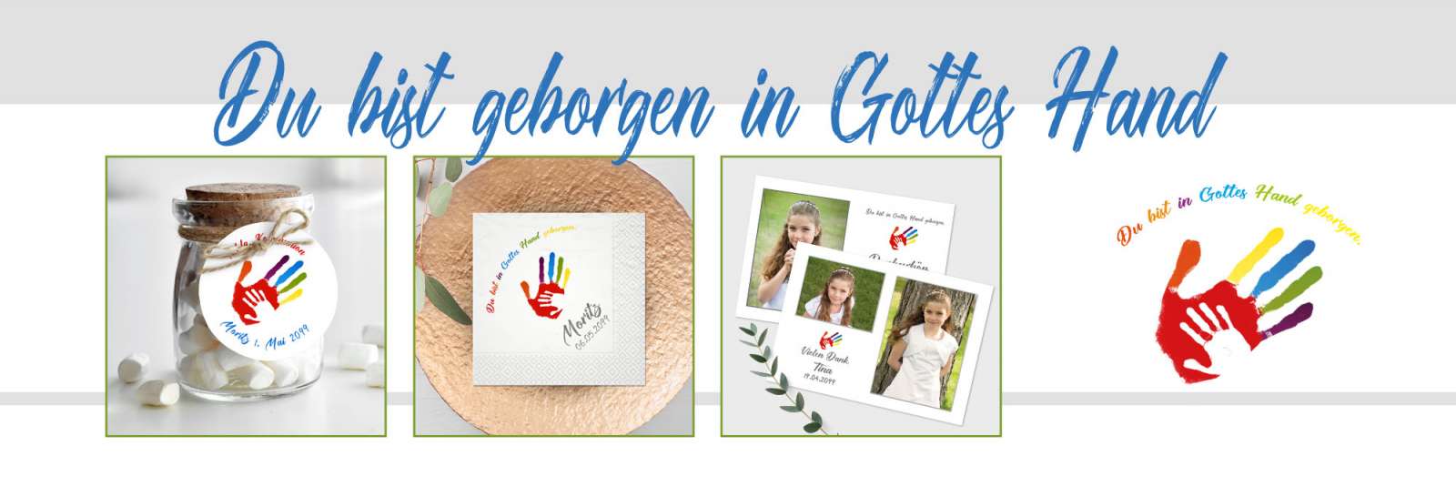 Erstkommunion Thema «Du bist in Gottes Hand geborgen»